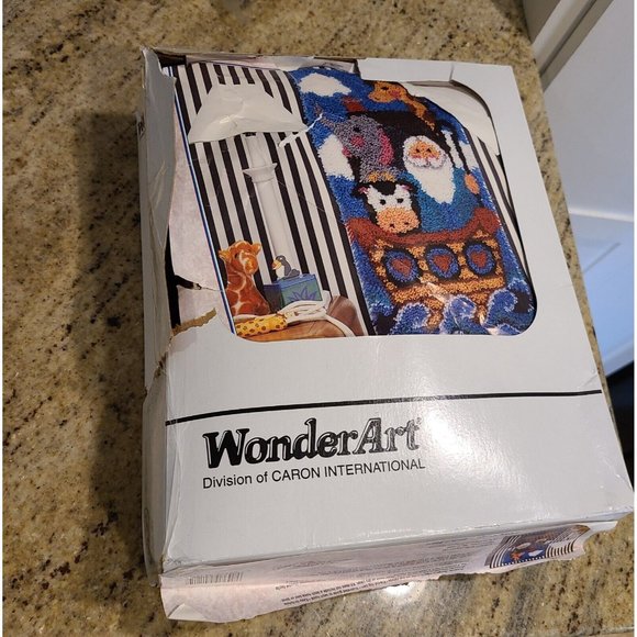 Caron | Accents | Noah Noahs Ark Caron Wonder Art Latch Hook Kit 6 X 32 ...